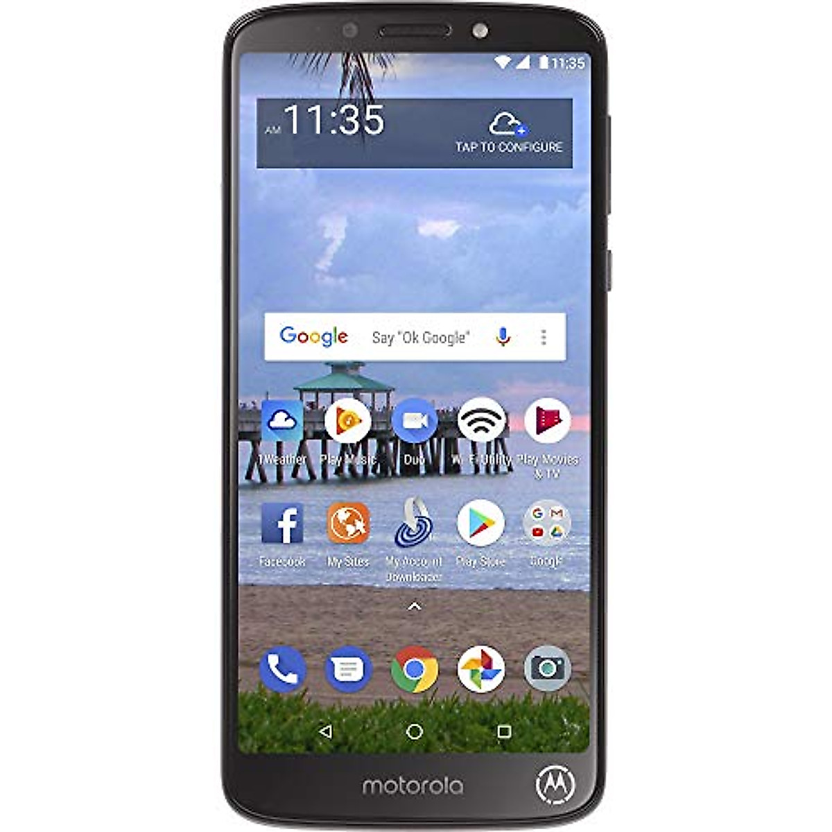 total wireless Motorola Moto e5 4G LTE Prepaid Smartphone, Black