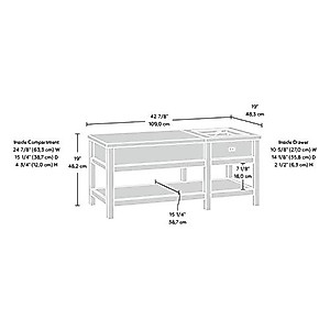 Sauder Cottage Road Lift-top Coffee Table, Soft White finish