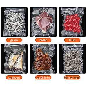 Perfect Part Vacuum Seal Bags - Pack of 50 Precut Vacuum Sealer Bags for Food, Heavy Duty Vacuum Bags for Food Saving Vacuum Sealer Machine, Vacuum Packing Bags for Travel & Food Preservation