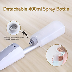 DrDirt Spray Mops for Floor Cleaning, Wet & Dry Mops Mop with Washable Mop Pad, Excessive Pad and 5 Piece Disposable Microfiber Mop Pads for Home Kitchen Bathroom Wood Floor Tile