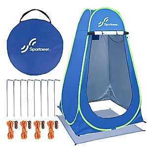 Pop Up Privacy Tent, Sportneer 6.26 FT Tall Changing Tent Camping Shower Tent Portable Pop Up Privacy Tent Changing Tent Dressing Room Camp Bathroom Toilet Rain Shelter for Camping Beach Outdoor