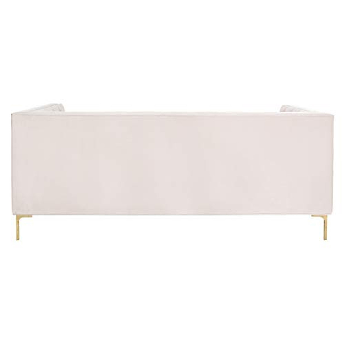Safavieh Couture Home Vydia Glam Blush Pink Velvet and Gold Tufted Sofa