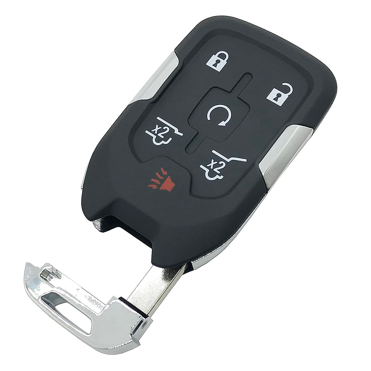 Horande Replacement Key Fob Cover Case fit for 2014 2015 2016 2017 Chevy Tahoe Suburban Silverado GMC Yukon Keyless Entry Key Fob Shell