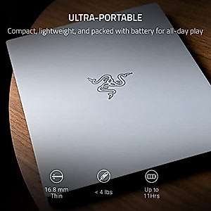 Razer Blade 14 Gaming Laptop: AMD Ryzen 9 6900HX - NVIDIA GeForce RTX 3070 Ti - 14" QHD 165Hz - 16GB DDR5 RAM - 1TB PCIe SSD - Windows 11 - Ultra-Thin - CNC Aluminum - Chroma RGB - Mercury