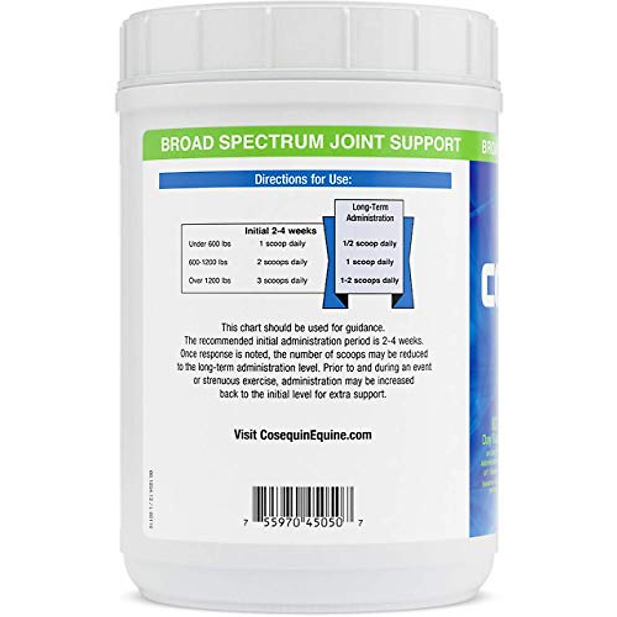 Nutramax Cosequin ASU Joint Health Supplement for Horses - Powder with Glucosamine, Chondroitin, ASU, and MSM, 1320 Grams