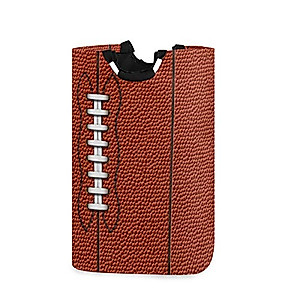 ALAZA Sport American Football Laundry Basket Hamper Large Storage Bin with Handles for Gift Baskets, Bedroom, Clothes
