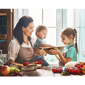 Fairwood Way Wooden Salad Bowl Set - 15" Extra Large Wooden Salad Bowl with Serving Utencils - Large 15 Inch Rustic Mango Wood Bowl, Salad Servers Included