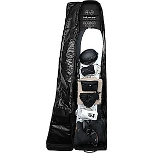 Db Journey Snow Roller Pro Bag - Ski & Snowboard Bag with Wheels, Adjustable Length, Fits Helmet & Skis or Snowboard, Padded, Hook Up System, 127L - Moss Green