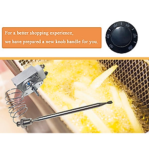 RX-2-24 Thermostat for Deep Fryer（with Knob), 3/8" Mpt Stuff Box, RX-10-24 RX-2-30 Millivolt Thermostat 00-913153 Compatible with Adcraft RX-2-24，Atosa 301030004, Robert shaw 5300-402，200-400F (OEM)