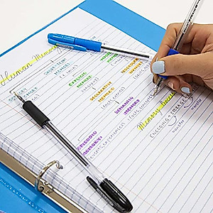 BAZIC Filler Paper Loose Leaf Papers 100 Sheet, College Ruled 3 Hole Punched for Ring Binders, for Office School Student Writing, 1-Pack