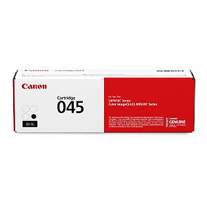 Canon Genuine Toner, Cartridge 045 Black (1242C001), 1 Pack Color imageCLASS MF634Cdw, MF632Cdw, LBP612Cdw Laser Printers