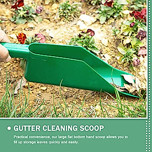 GANAZONO Gutter Downspout Extensions 2pcs Roof Gutter Scoop Gutter Cleaning Spoon Scoop Roof Gutters Cleaning Shovel Gutter Getter Cleaner Leaves Garden Cleaning Tools Gutter Guard