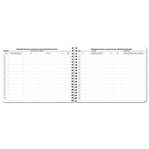 BookFactory Federal Firearms License (FFL) Log Book Firearm Dealer Acquisition & Disposition Record Book ATF Gun Logbook - 100 Pages, Wire-O, Black, 87/8" x 11 1/4" (LOG-100-7LCW-T40(FFL-Gun-Log)) -GX
