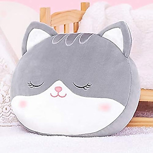Lazada Kids Pillow Cat Plush Pillows Toy Soft Gift Baby Girl Gifts Gray 15 Inches