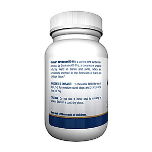 Ostinol Advanced K-9. Dogs Bone & Joint Supplement. Stem Cell Activation Certified. Bio Active Protein Complex for Maintaining Mobility and Joint Function. 90 Chewable Bone-Shaped Tablets