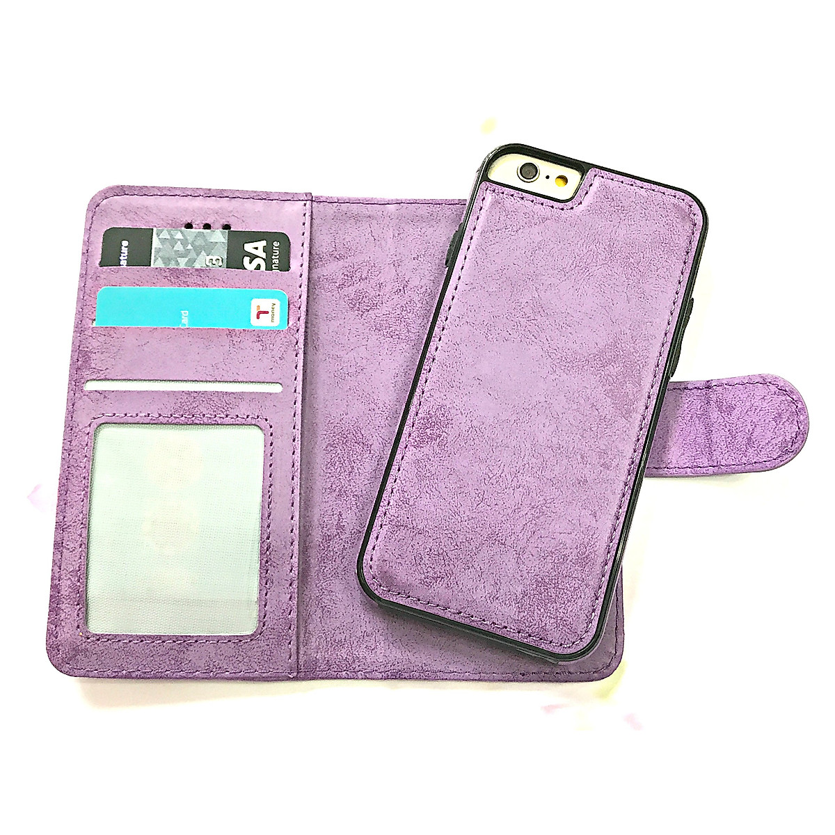 Moon and Sun phone leather wallet removable case for iPhone X XS XR 11 12 13 14 Pro Max Samsung S23 S22 S21 S20 Ultra Note 20 10 Plus Mn1215