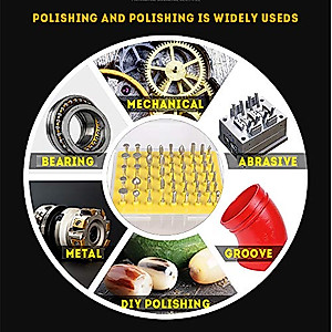Oudtinx 50-Piece 1/8-Inch Shank Diamond Coated Rotary Burrs Set Fits Dremel Rotary Tools,Diamond Burr Set for Jewelry,Glass,Stone,Ceramic,ect.(Small Head Style)