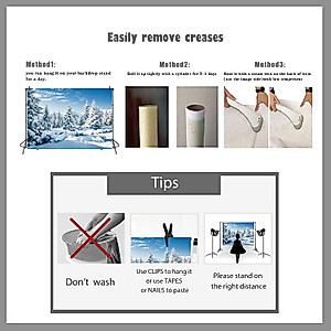 LTLYH 7x5ft Christmas Backdrops for Photography Winter Scene Backdrop Winter Landscape Forest Ice and Snow World Theme Backdrop 106