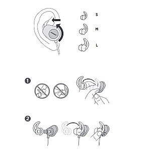Bose SoundSport, Wireless Earbuds, (Sweatproof Bluetooth Headphones for Running and Sports), Black