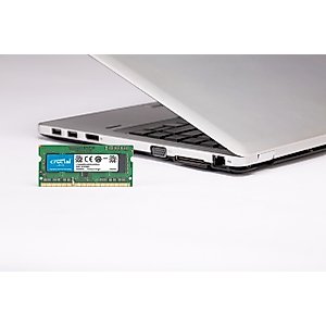 Crucial 8GB Single DDR3/DDR3L 1866 MT/s (PC3-14900) Unbuffered SODIMM 204-Pin Memory - CT102464BF186D