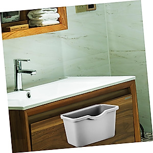 JEWEDECO Mini Trash Can for Desk Bathroom Bedroom Countertop Organizer Plastic Kitchen Trash Can Garbage