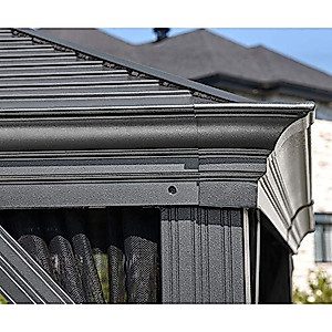 Sojag Outdoor 10' x 14' Mykonos Double Roof Hardtop Gazebo Outdoor Sun Shelter