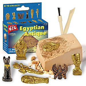 XX Excavation Dig Kit for Kids Egyptian Mummy Toy Get One of Six Style Objects at Random(1 pack)