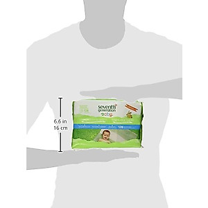 Seventh Generation, Baby Wipes, Unscented and Sensitive, 64 Count (Pack of 2)