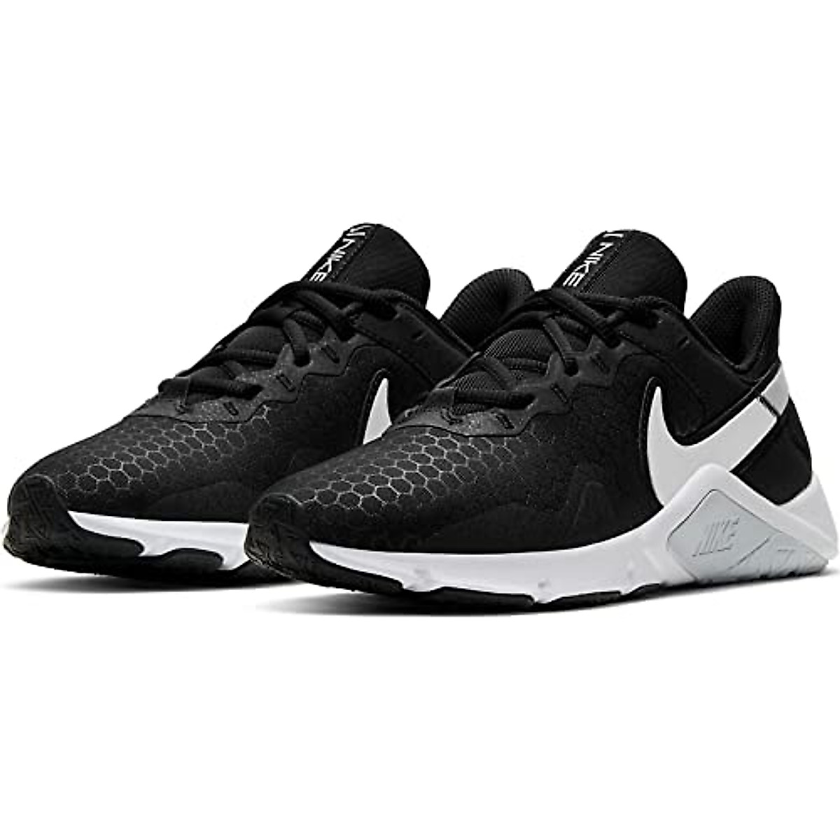 Nike Women's Cross Training Sneaker, Black White Pure Platinum, 8.5