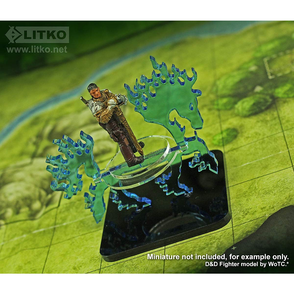 LITKO Character Mount | Phantom Steed | Ghost Horse | Role Playing Games | Compatible with Dungeons & Dragons and Pathfinder Games (2-Inch Square Base)