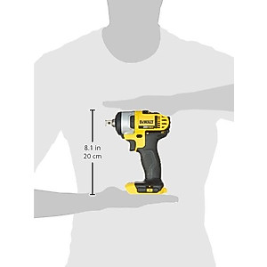 DEWALT 20V MAX Cordless Impact Wrench with Detent Pin, 1/2-Inch, Tool Only (DCF880B)