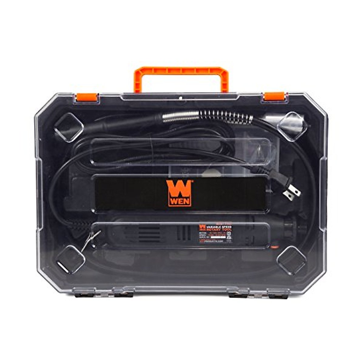 WEN 23103 1-Amp Variable Speed Rotary Tool with 100+ Accessories, Carrying Case and Flex Shaft