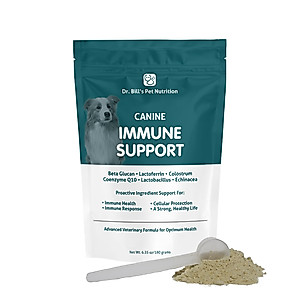 Dr. Bill's Canine Health Defense | Antioxidant Supplement for Dogs with Turmeric, Zinc, Ashwagandha, Milk Thistle, Coenzyme Q10 (CoQ10), and Bacopa | 180 Grams