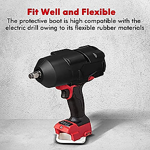 Impact Protective Boot, Electric Tools 49-16-2767 High Torque Impact Wrench Boot, 2767 Boot Compatible for Milwaukee M18 FUEL 1/2 & Milwaukee Protective Boot 2767-20 & 2863-20