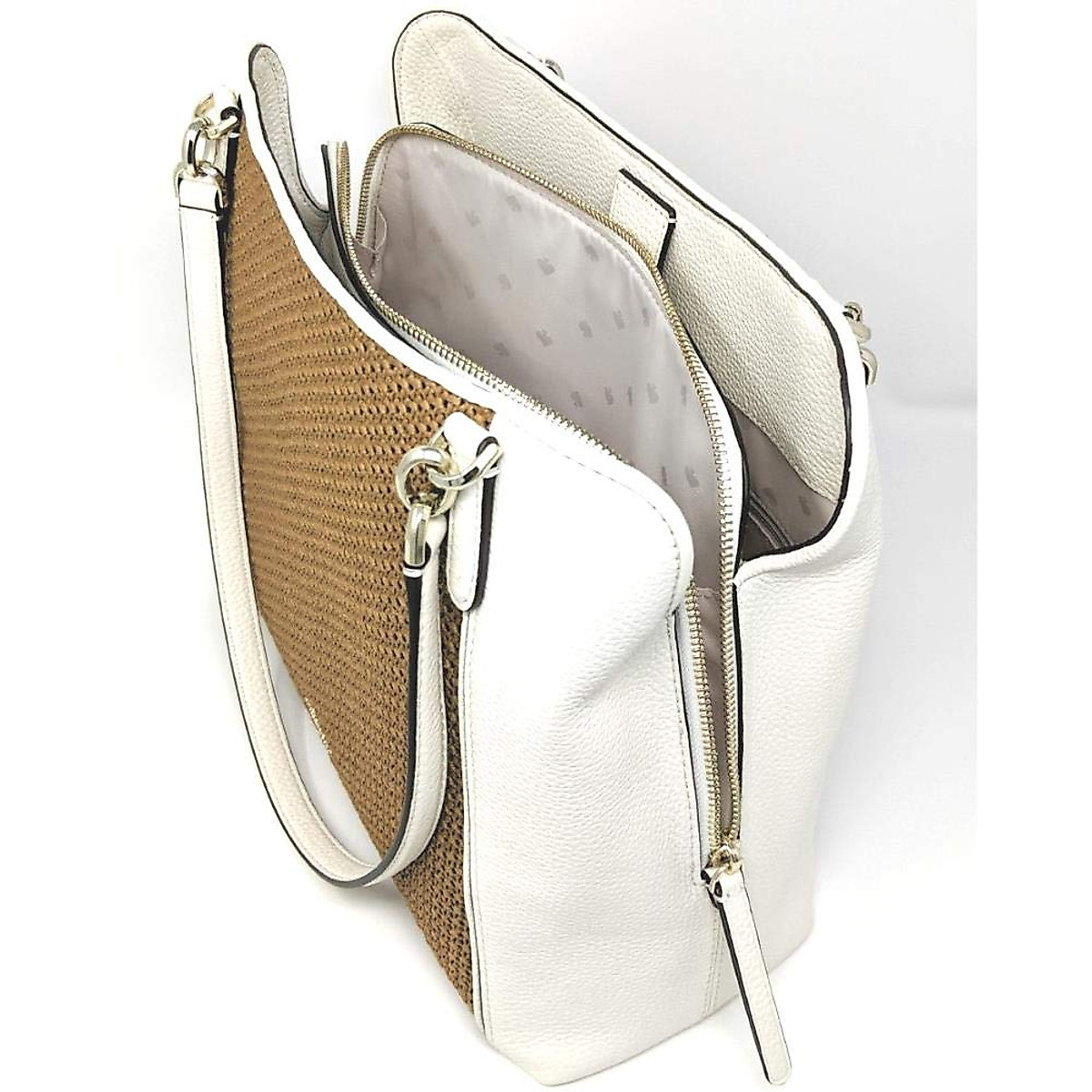 Kate Spade JACKSON STRAW MED TRIPLE Compartment Shoulder Bag Women's Handbag