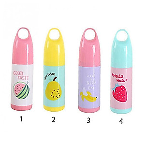 Portable Travel Toothbrush Case, Hard Plastic Dust-proof Toothbrush Container Cartoon Fruits Toothbrush Holde Pink