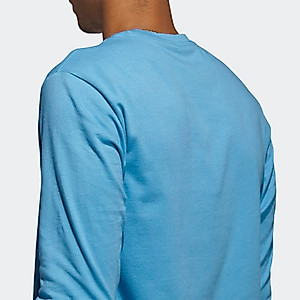 adidas Amplifier Long Sleeve Badge of Sport Tee Men's, Blue, Size M