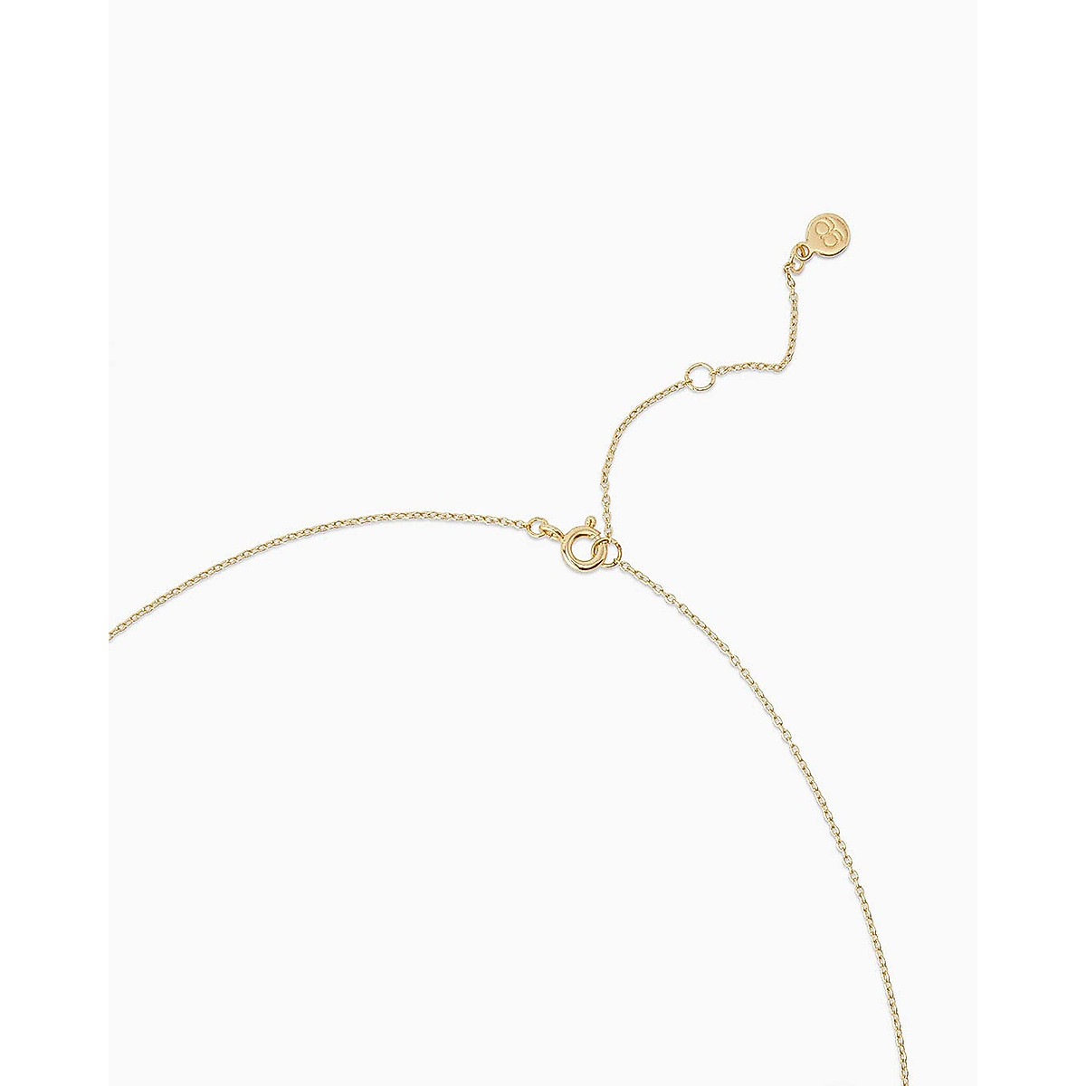 gorjana Women’s Evil Eye Pendant Necklace, Adjustable Link Chain w/White CZ and London Blue Nanogem Talisman, 18K Gold Plated