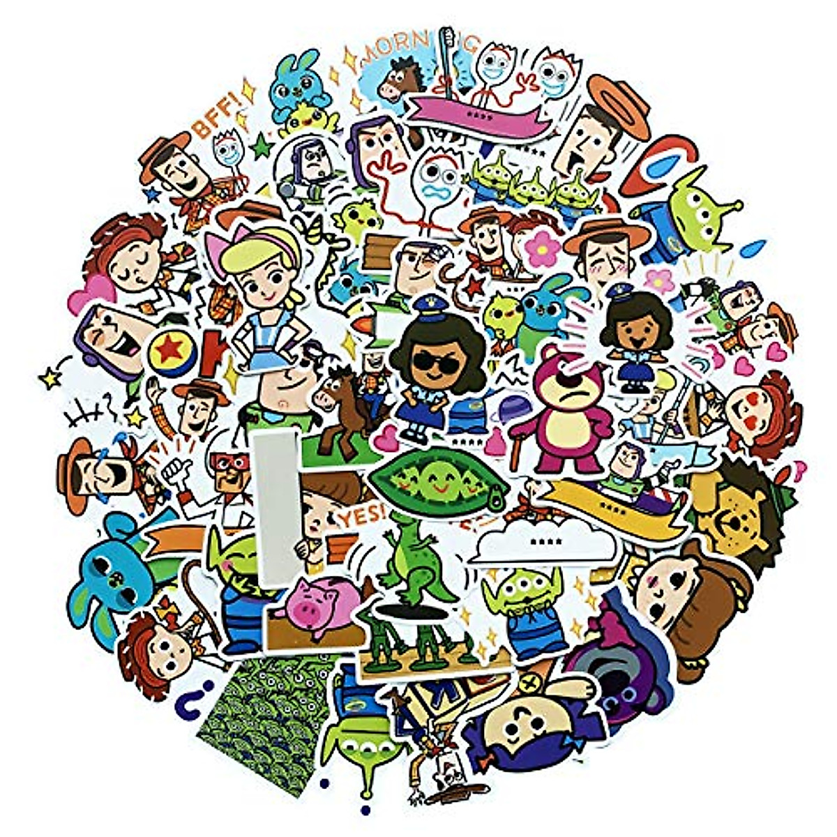 50 PCS Toy Story Waterproof Stickers，Laptop and Water Bottles Stickers Set for Decorating--for Water Bottles Skateboard Laptop Suitcases Car Bumper，Suitable for Teenagers, Girls, Boys, kid (Toy Story)