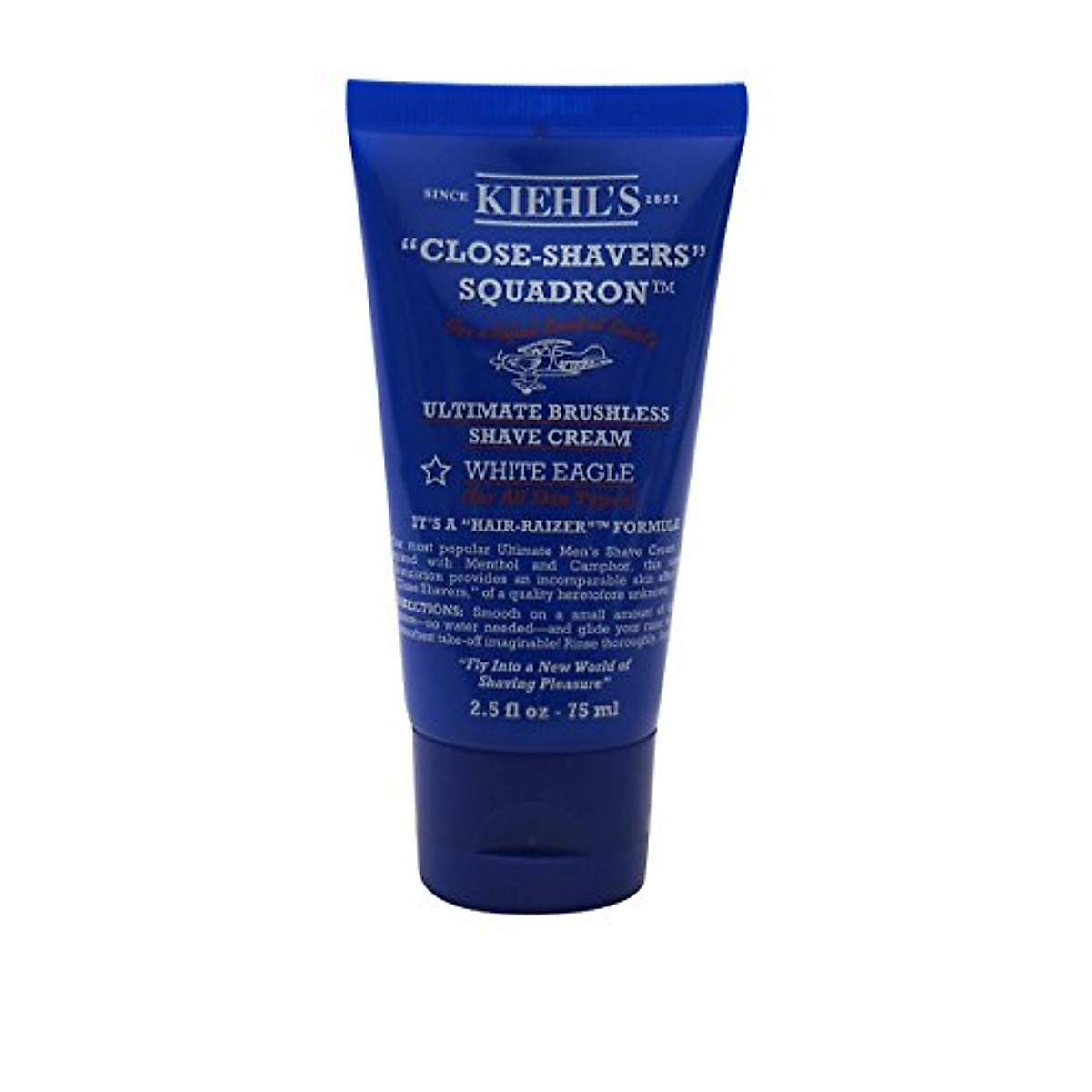 Kiehl's Ultimate Brushless All Skin Types Shave Cream for Men, White Eagle, 6 Ounce