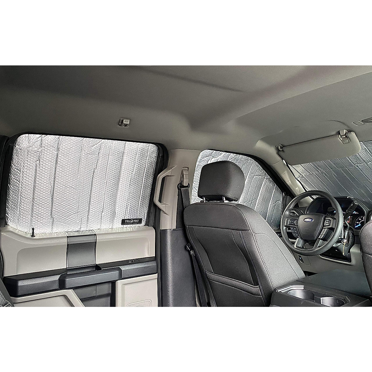 Side Window Rear Seat 2nd Row Sunshade for 2017 2018 2019 2020 2021 2022 Ford Super Duty F-250 F-350 F250 F350 - Super Crew Cab 4Dr 4Door - XL XLT Lariat King Ranch, Platinum Pickup (2pcs)