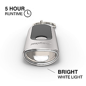 LED Keychain Flashlight By Energizer - Bright, Durable Metal Body, Drop-Resistant, Ultra Compact Keychain Light, Batteries Included