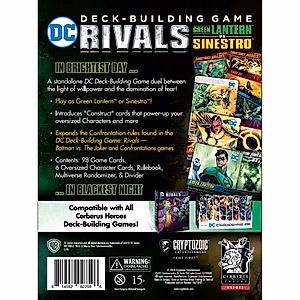 Cryptozoic Entertainment DC Deck Building Game Rivals - Green Lantern vs Sinestro