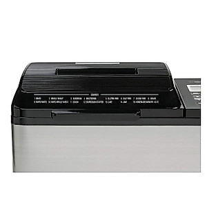 Zojirushi BB-PDC20BA Home Bakery Virtuoso Plus Breadmaker, 2 lb. loaf of bread, Stainless Steel/Black