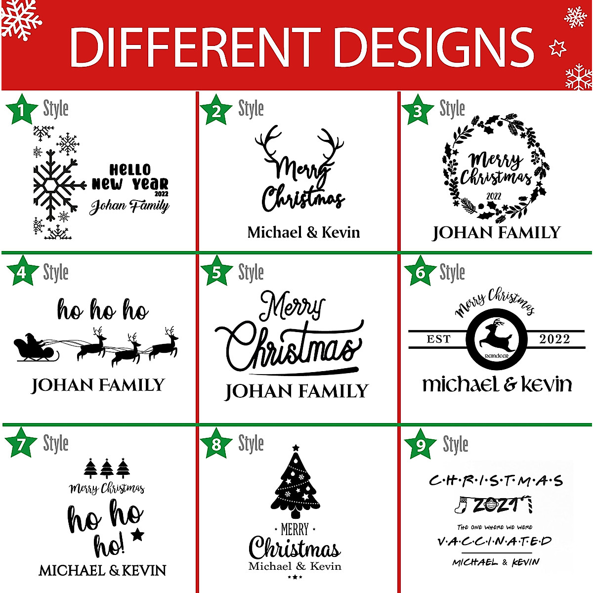 Merry Family Christmas Cutting Board, Personalized Christmas Home and Kitchen Decoration, Custom Engraved Christmas Gift for Family, Parent, Couple, Friend, Mom, Grandma, Sister