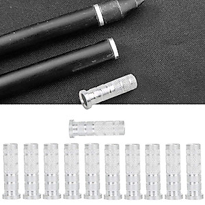 Zerone 12Pcs Replacements Archery Base Inserts, Standard 6.2mm/0.24in Aluminum Carbon Arrow Shaft Hunting Accessory