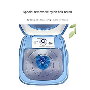 ZLXDP 6.5kg Portable Shoes Washing Machine Household Single Tube Washer and Dryer Machine for Shoes Bacteriostasis Shoes (Color : EU)