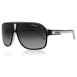 Carrera Grand Prix 2 T4M Pilot Sunglasses Lens Categ, Black/White, 64mm