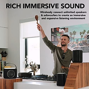 Rocksteady Stadium Portable Bluetooth Speakers - Up to 100 Foot Range - Up to 30 Hour Battery Life | 2 Speakers