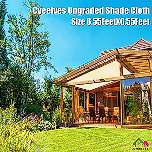 Sun Shade Cloth for Plants, Garden Shade Cloth with Grommets, Sunblock Shade Cloth for Greenhouse Backyard Decor, Plant Shade Cloth, Plant Sun Shade for Plants Outdoor, Greenhouse Shade Net, 6.5X6.5ft
